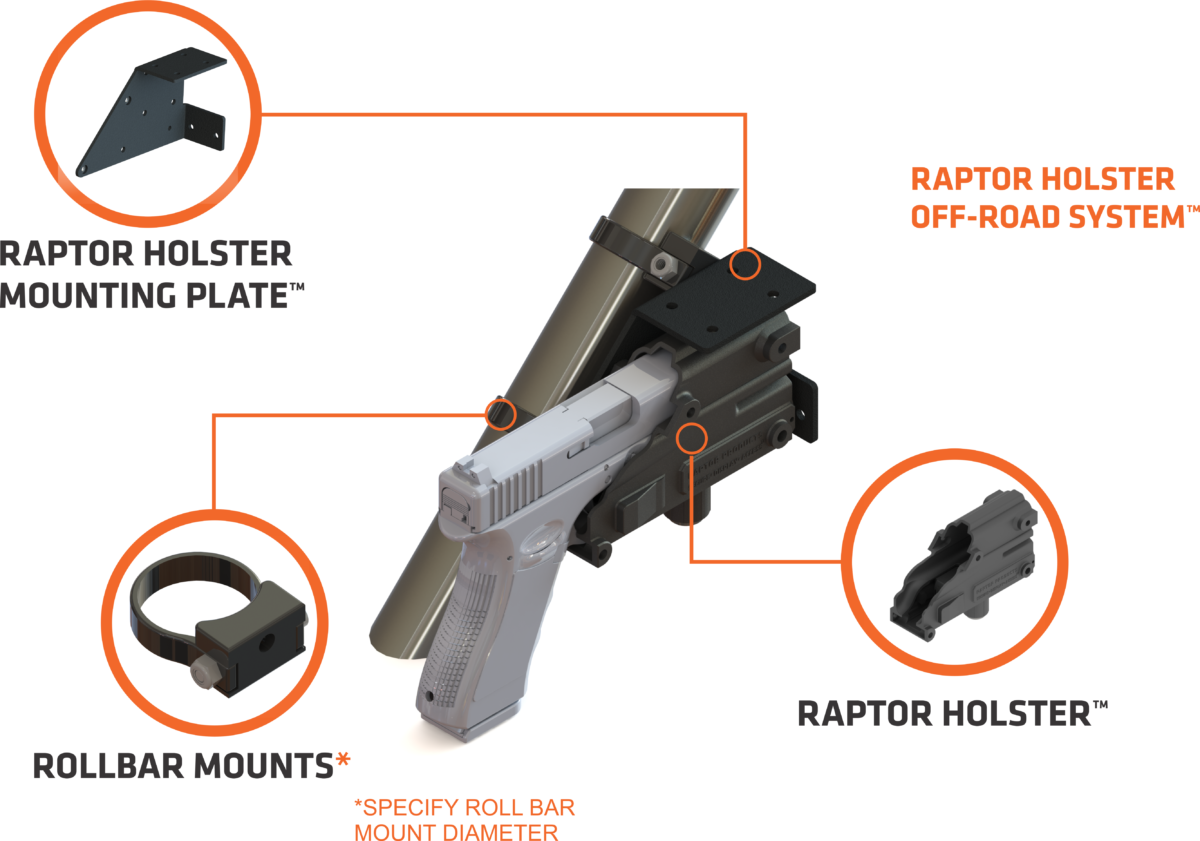 Raptor Products, Inc. Raptor Holster™ Off-Road System | Raptor Products ...