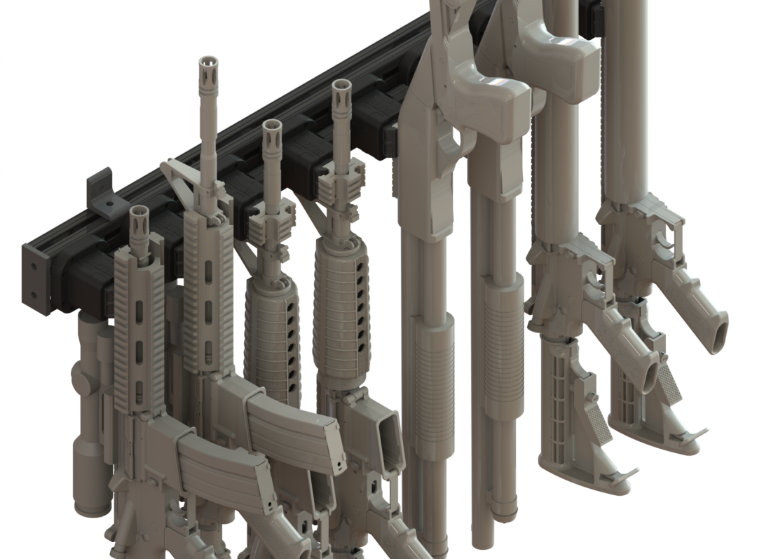 Innovative Gun Racking, Display and Mounting System